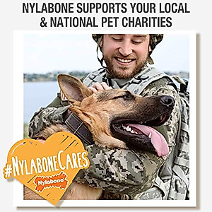 Nylabone Puppy Chew Toy & Treat Starter Pack - Puppy Chew Toys for Teething - Long Lasting Puppy Chew Treat - Puppy Supplies - Chicken & Bacon Flavor, Small (3 Count)