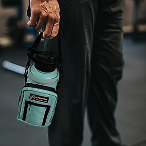 NATURE PIONEOR Insulated Water Bottles with Straw - 24/32/40 oz Stainless Steel Vacuum Water Bottle with Holder/Carrier/Sleeve - Reusable 18/8 Food Grade Thermos Water Jug