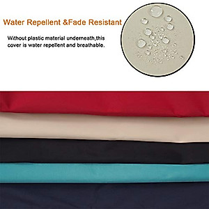 Sigmat Outdoor Seat Cushion Cover Water Repellent Square Chair Cushion Cover-Only Cover Teal 20"x20"x2"(2 Covers)