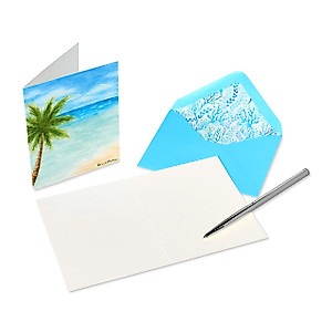 Papyrus Blank Cards with Envelopes - Designed by Bella Pilar, Into the Blue (20-Count)