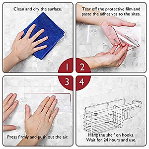 Lagute SnapHook Shower Curtain & 2-Pack Shower Caddy Bundle