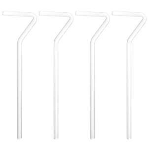 PartyKindom 4 Pcs L- Cell Culture Scraper, Glass Coating Rod Cell Spreaders, Reusable Cell Diffuser Tool for Laboratory Scientific Research Use, Diameter 6mm