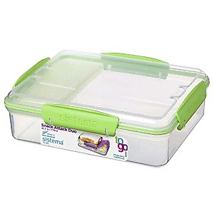 System Lunch to Go, Polypropylene, 3 Compartments, 0.97 LT, Assorted