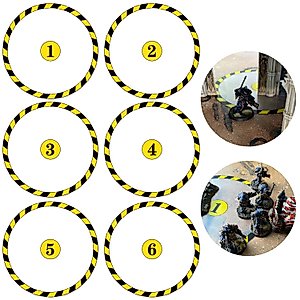 Jucoci Objective Point Markers 6PCS Set Objective Marker Compatible with WH40k Wargame (Miniature Not Included)