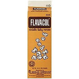 Flavacol Popcorn Season Salt,35 oz. & Winware Stainless Steel Dredges 10-Ounce with Handle
