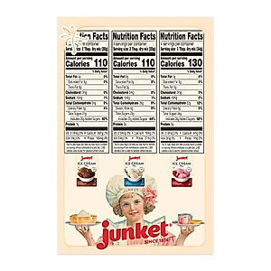 Junket Ice Cream Mix Bundle - 4 Vanilla, 4 Chocolate, 4 Strawberry (12 Total)