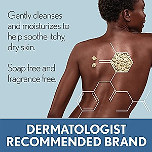 Aveeno Skin Relief Fragrance-Free Body Wash with Oat to Soothe Dry Itchy Skin, Gentle, Soap-Free & Dye-Free for Sensitive Skin, 33 fl. Oz