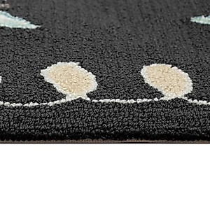 Liora Manne FRONTPORCH Indoor/Outdoor Hand Tufted Durable Area Rug - Traditional Casual Animal Dark (Dragonfly Midnight) (2' x 5')