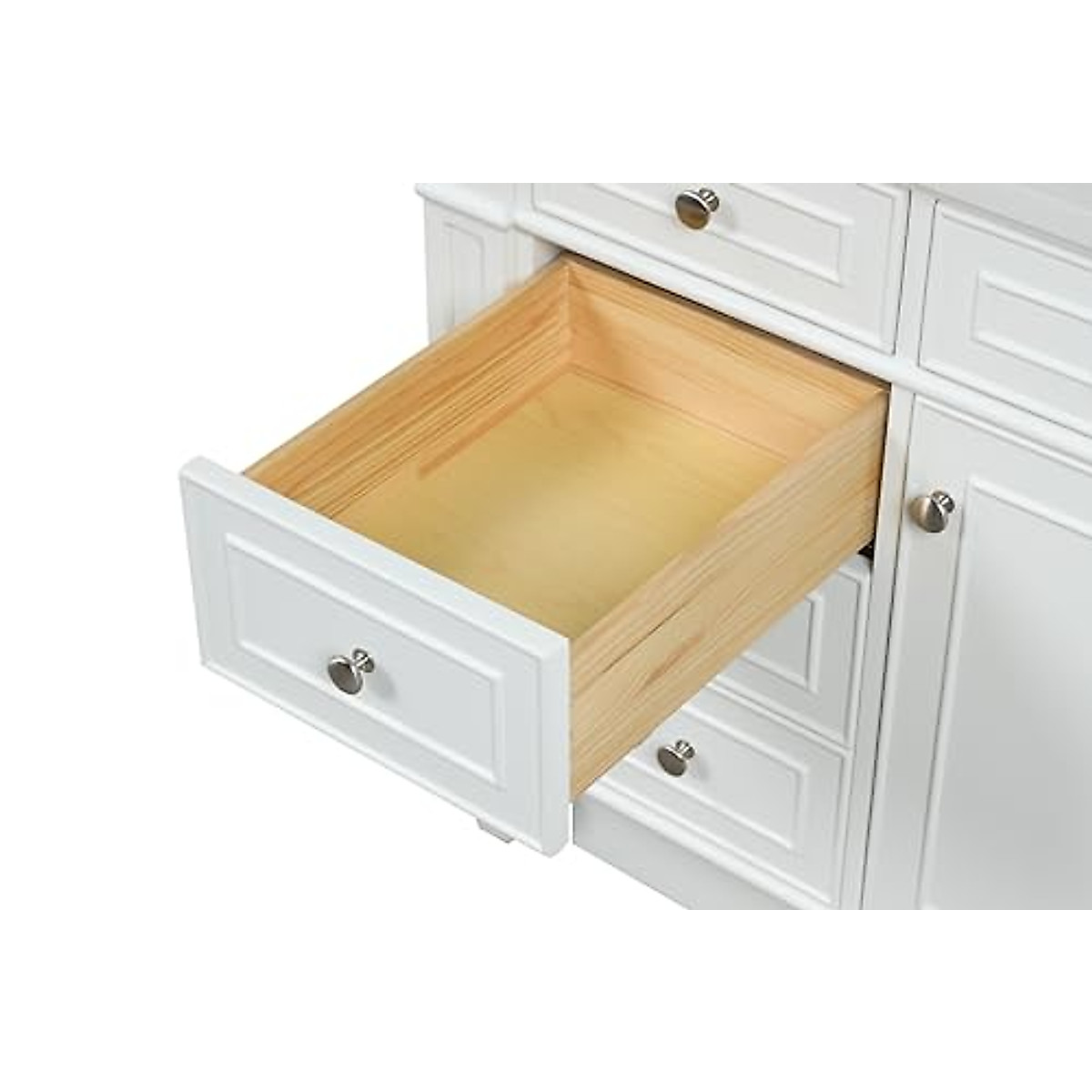 Design Element WN-48-W Bathroom Vanity, 48 in, Ivory White