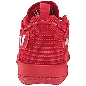 adidas Unisex Dame 7 Extply Basketball Shoe, Scarlet/White/Silver Metallic, 8 US Men