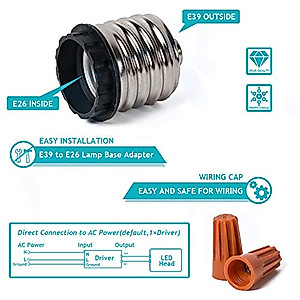 Hytronics 150W LED Retrofit Kit,700W MH/HPS Equivalent,100-277V 5000K 18000 Lumens,ETL/cETL/DLC Listed,Replaces Street/Area Light,High Bay,Gas Station Light,Wall Pack Light.