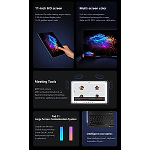 2023 Original Global Version Tablet Android Pad 6 Pro 16GB+512GB Snapdragon 888 Tablets PC 5G Dual SIM Card or WiFi HD 4K Mi Tab Black add Keyboard / 16GB 512GB