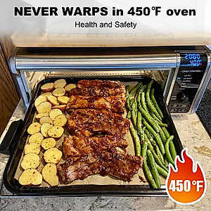 13 Inch Baking Sheet, Replacement Baking Pan for Ninja Foodi SP101 Air Fryer Oven,Cookie Sheets for Baking for Ninja Foodi SP100 SP102 SP101C, Baking Tray for Ninja Foodi 8-in-1 Digital Air Fryer Oven