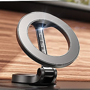 LISEN for MagSafe Car Mount, [20 Strong Magnets] Magnetic Phone Holder for Car, Hands Free iPhone Car Holder Mount Dash Phone Mount for Car Fit for iPhone 14 13 12 Pro Max Plus Mini MagSafe Case