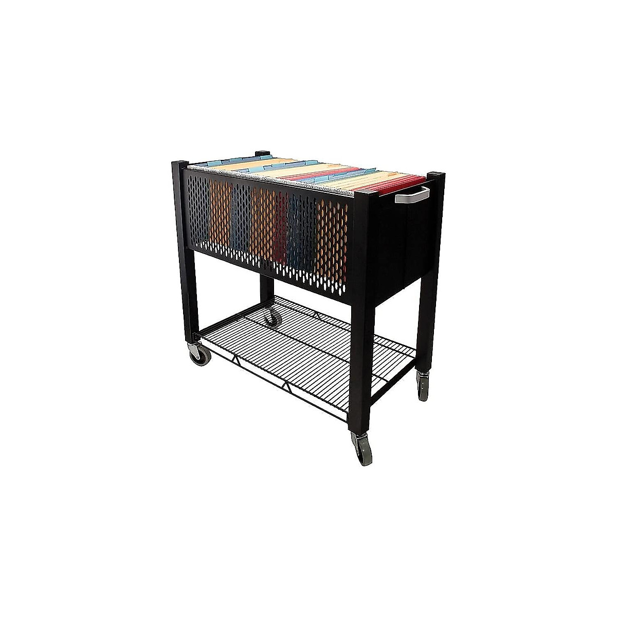 Vertiflex Vf53000 Instacart File Cart, 14-1/4W X 28-1/2D X 27-3/4H, Black