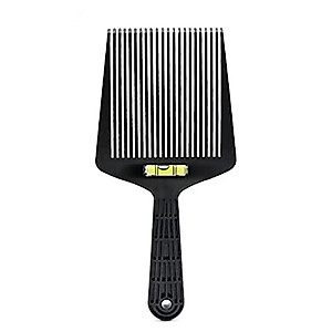 Eforlike Barber Flat Top Comb with level Bang Liquid Oil Hair Cutting Angle Adjustment Large Teeth Comb Styling Tool (black)