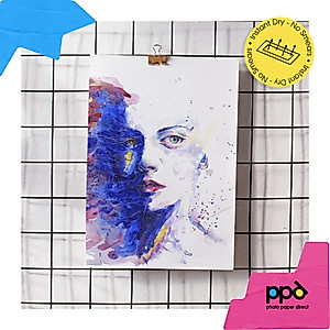 PPD Watercolor Printer Paper, Printable Fine Art Paper for Inkjet Printer, Textured Giclee Archival Acid Free Paper 8.5 x 11, Professional Grade, Heavyweight 240 gsm/64 lb (25 Sheets)
