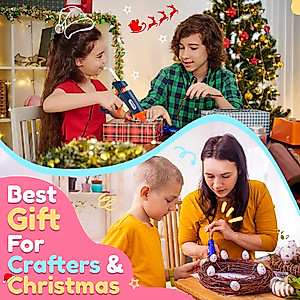 50pcs Full Size Hot Glue Sticks for Large Glue Gun, 0.43x6 inches Large Glue Sticks, Bulk-Pack for Arts Crafts DIY Fabric Gluing & More