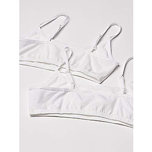 The Children's Place Big Girls' Bra (Pack of 2), White 9055, XL (14)