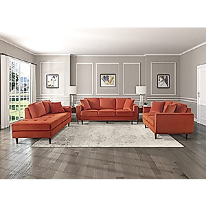 Lexicon Mapleton Living Room Sofa, Orange