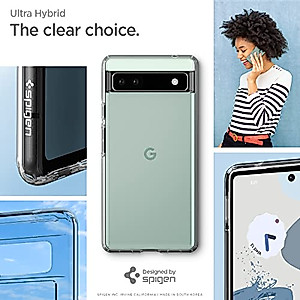 Spigen Ultra Hybrid Designed for Pixel 6a Case (2022) - Crystal Clear