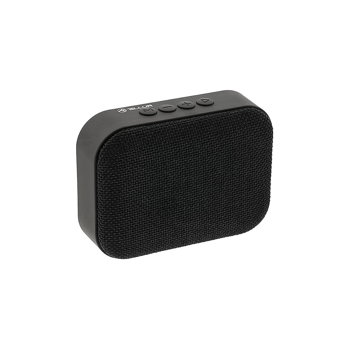 TELLUR Callisto Portable Bluetooth Speaker, Ultra Compact Fabric Design, FM Portable Radio Speaker, Hands-Free, USB, MicroSD/TF, MicroUSB Aux Port (Black)
