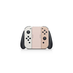 Tacky Design Retro Skin Compatible with Nintendo Switch Skin Wrap Cover, Cream Color Blocking for Nintendo Switch Stickers, Premium Vinyl 3M Full Wrap Decal, Compatible with Joy-Con, Console, Dock.