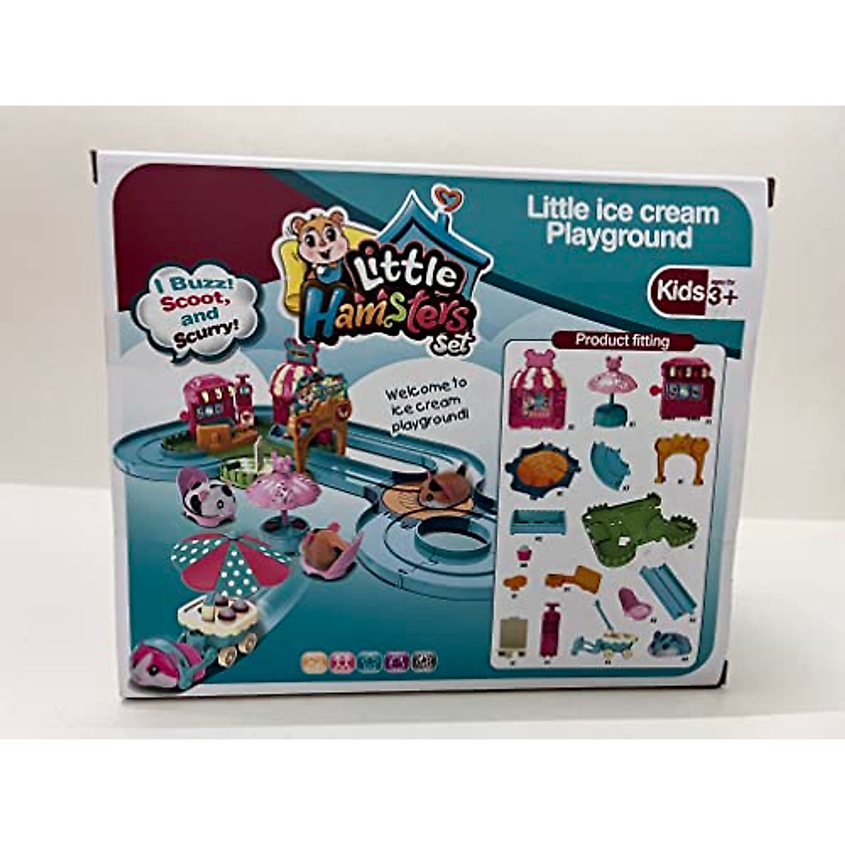 XQW Hamster Track Toys for Kids,Pets Set Toy Suitable for Ages 3, 4, 5,6,7, Kids Toy Great Gift Toddlers, Toy for Boys and Girls.(Rat Set)