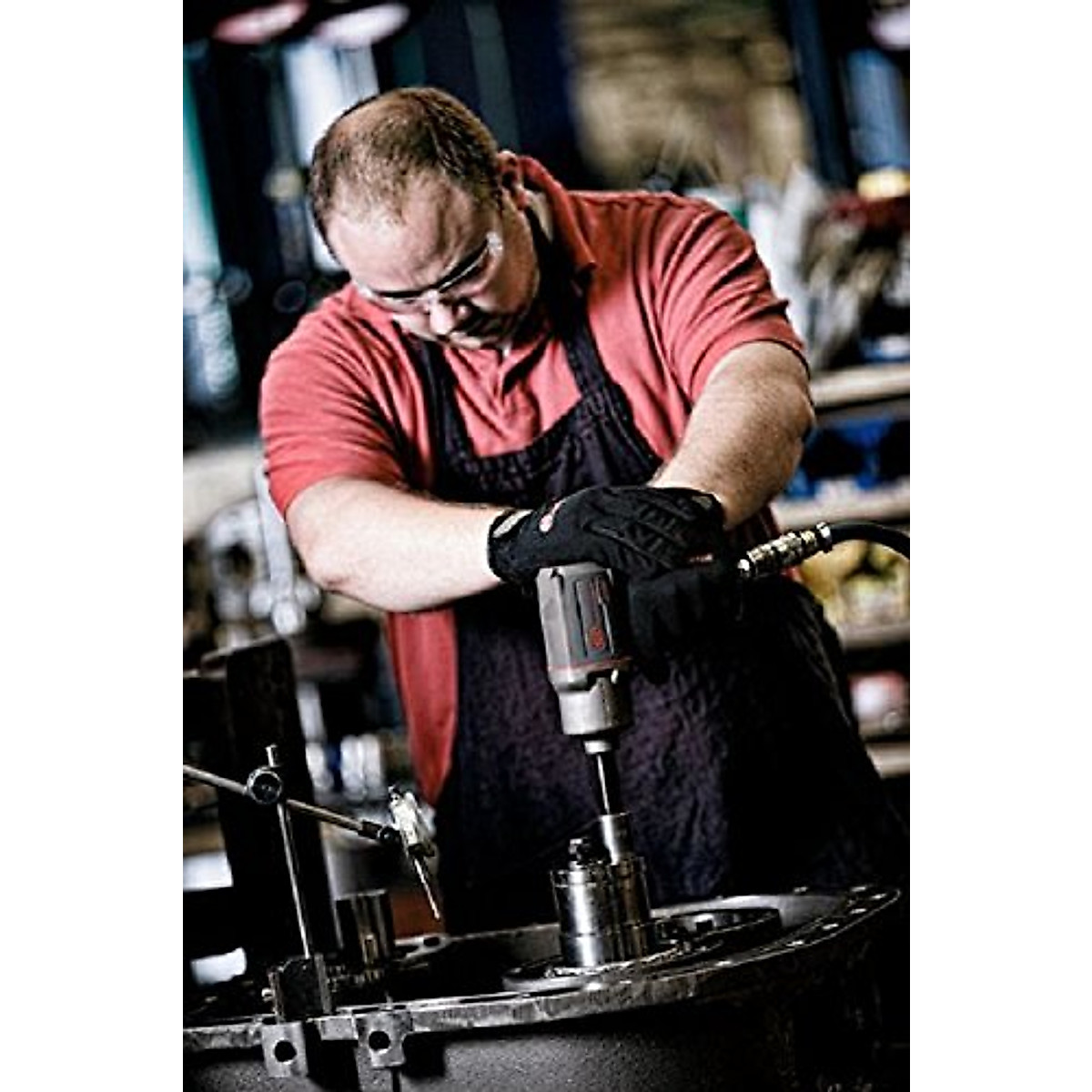 Ingersoll Rand 2235TiMAX 1/2” Drive Air Impact Wrench – Lightweight 4.6 lb Design, Powerful Torque Output Up to 1,350 ft-lbs, Titanium Hammer Case, Max Control, Gray