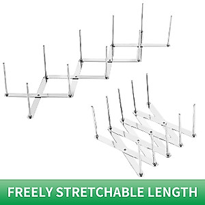 Dish Drying Rack Lid Glass Expandable Collapsible Compact Space Saving Plate Holder Stand Organizer Storage Stainless Steel Small large Dish Bottle Adjustable Rack For Cabinet Counter RV Sink