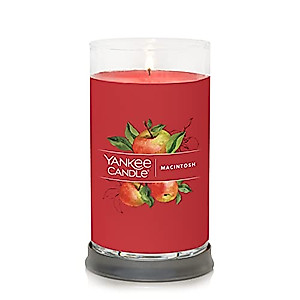 Yankee Candle Macintosh Signature Medium Pillar Candle, 14.25oz