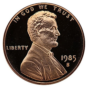 1985 S Gem Proof Lincoln Memorial Cent Penny Proof US Mint