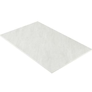 Kaboon Universal Tabletop 47.25"x30", Solid One-Piece Melamine Table Top, Double Desk L-Desk DIY, Home and Office,Sea Salt/White