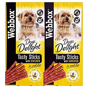 Webbox Dogs Delight 6 Tasty Sticks with Chicken 30g (Pack of 6)