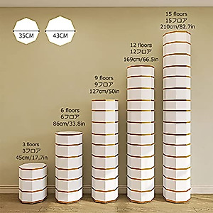 Tall Round Rotating Spinning Shoe Rack 360° Rotating Shoes Shelf Organizer Metal Shoe Storage for Entryway Hallway Shoe Organizer Cabinet Storage Simple and Modern for The Entrance Space Saving ( Colo