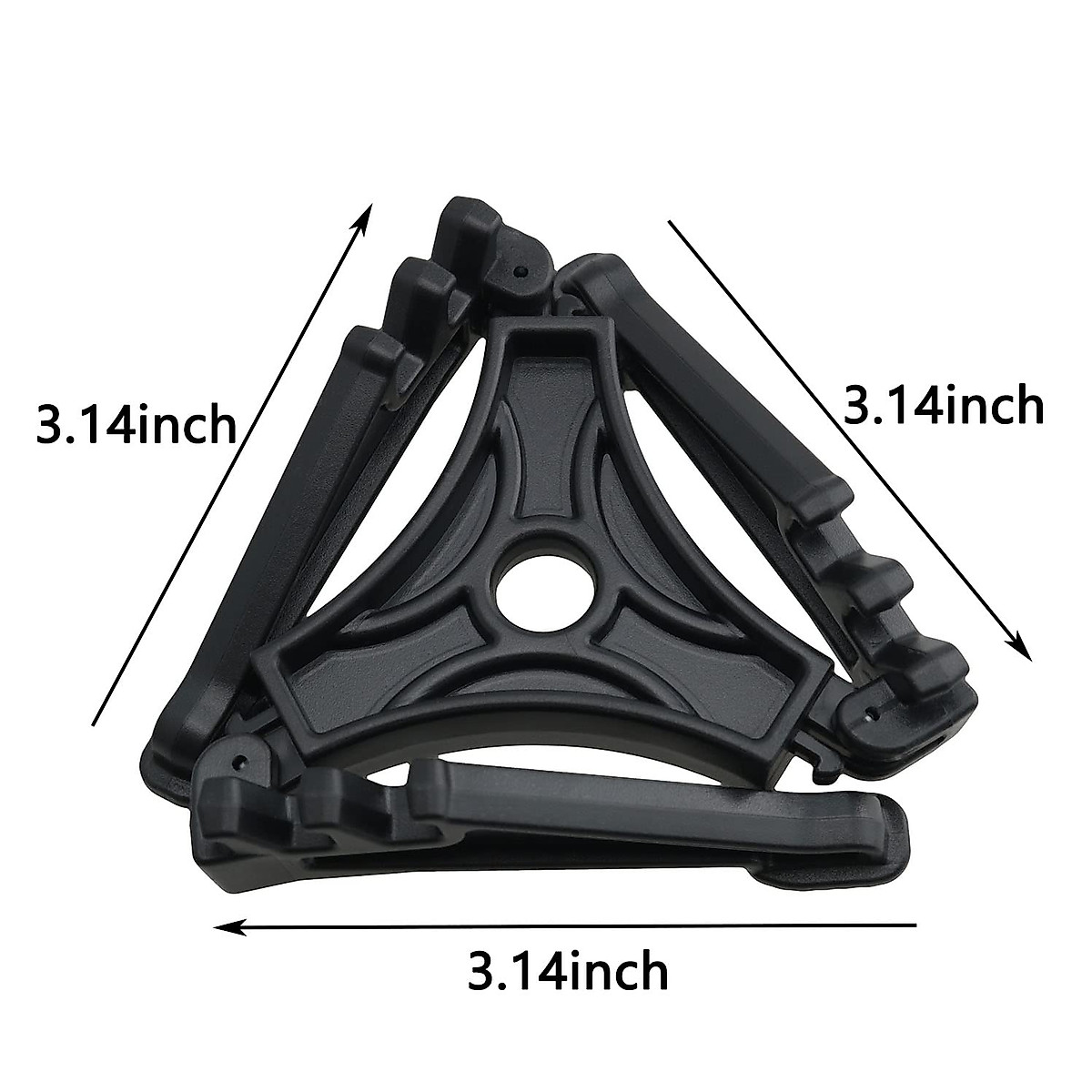 ZZHXSM Fuel Can Stabilizer for Camping Stoves Black Plastic Mini Foldable Canister Tripod Stand Base Bottle Shelf