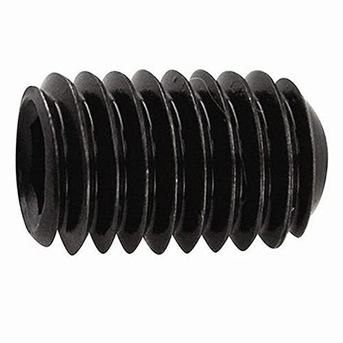Holo-Krome 42038, 5/16-18x1/4 Knurled Point Socket Set Screw, Steel, Black Oxide, 100/Pk