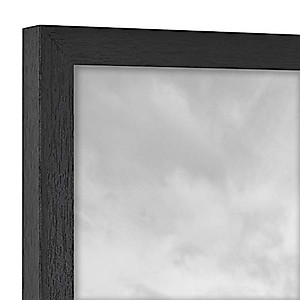 MCS Gallery Essential Picture Frames, Photo Gallery Wall Frame Set, Black Woodgrain, 8 x 8 Inch, 2-Pack