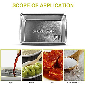 Hemoton 100pcs Disposable Sauce Dishes Seasoning Dishes Sushi Dipping Bowl Saucers Bowl Mini Appetizer Plates, 2.2 x 3 x 0.4 Inch