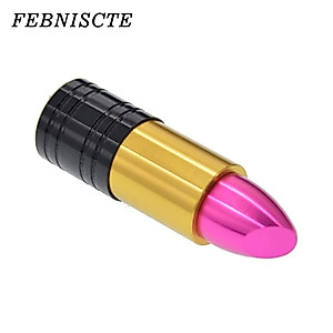 FEBNISCTE 32GB USB 2.0 Flash Drive Memory Stick Metal Lipstick Shape Style Pendrive High Speed 32 GB Thumb Drive Zip Drive