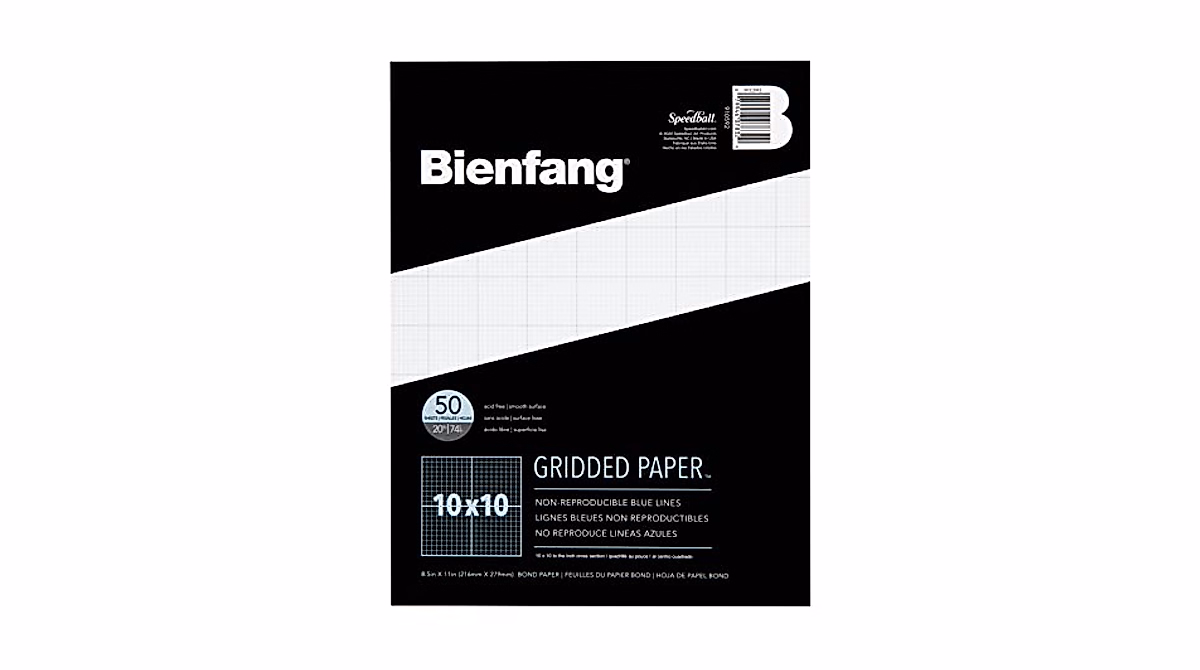 Bienfang 10x10 Graph Paper Pad - Ideal for Designers