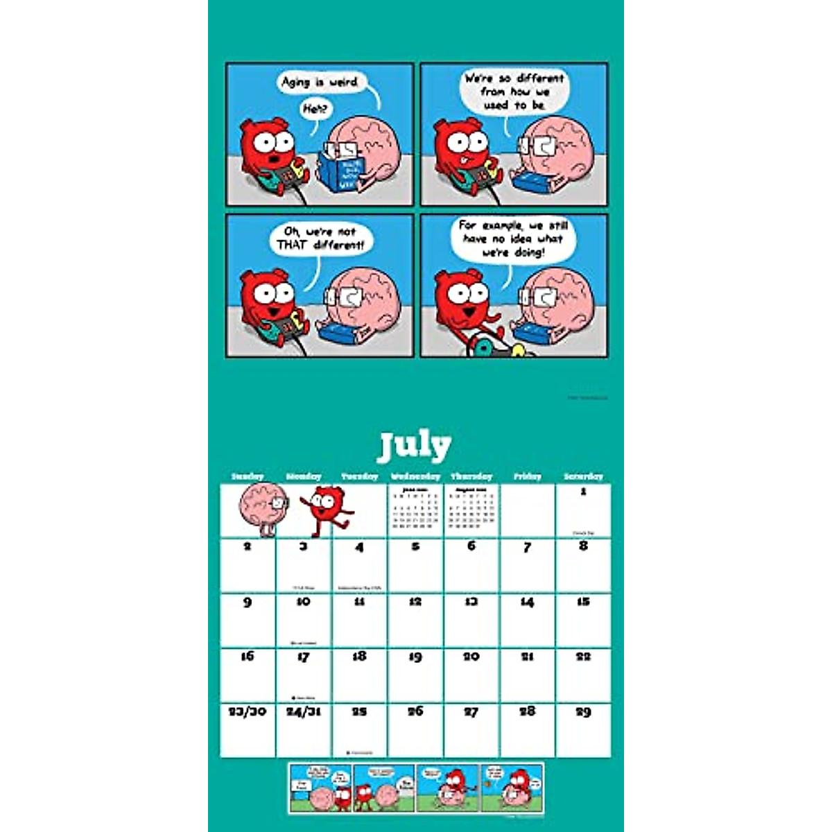 Heart and Brain 2023 Wall Calendar