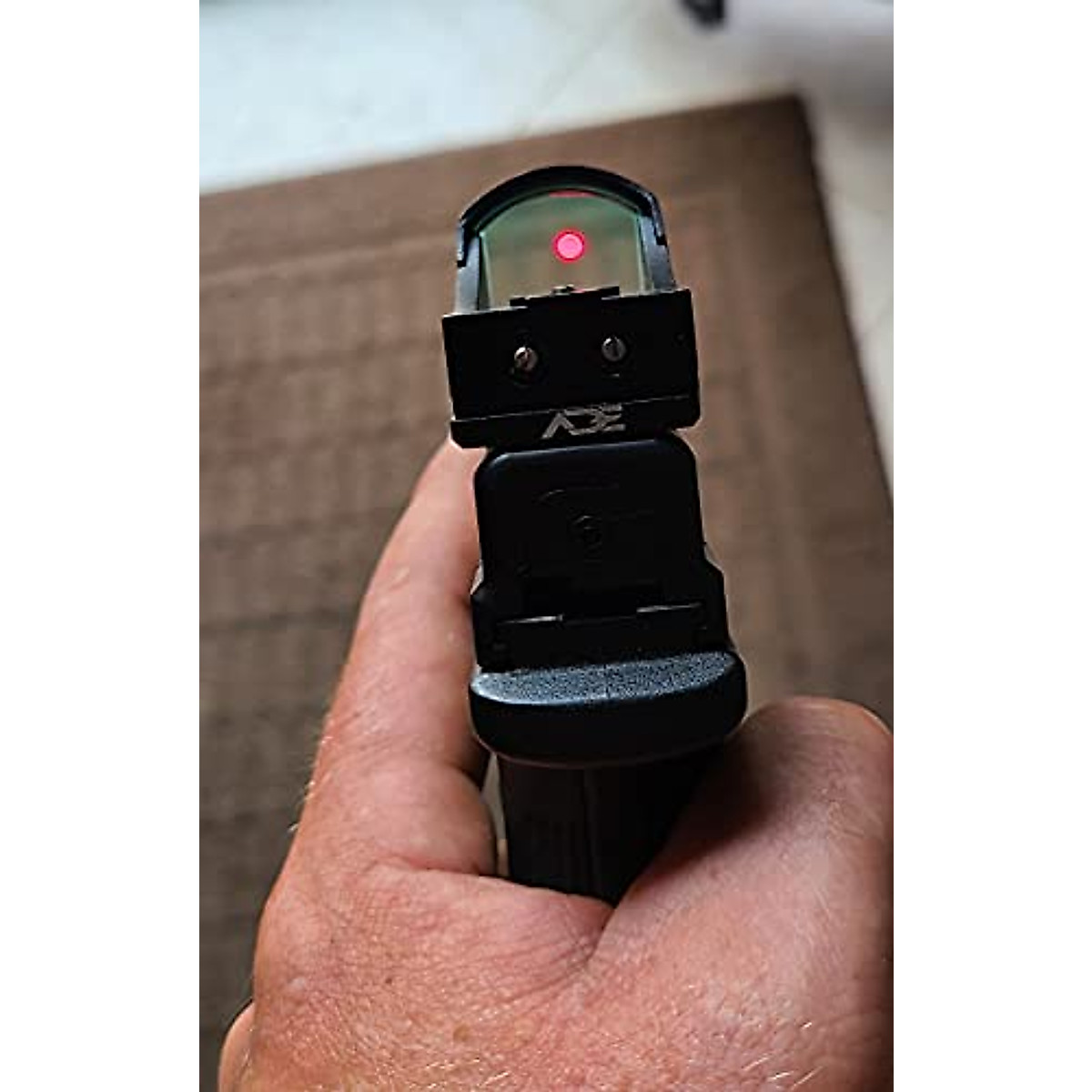 Ade Advanced Optics Crusader RD3-009 Red Dot Reflex Sight + Optic Mounting Plate for Taurus PT111 G2, Millennium G2, G2C, G3 with Original Rear Sight, PT140 G2, PT709, PT740, TX22 + Pictinny Plate