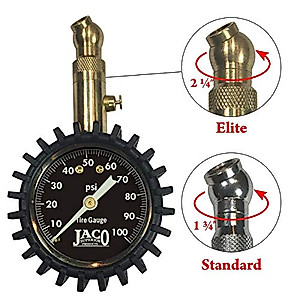 JACO Elite Tire Pressure Gauge - 100 PSI