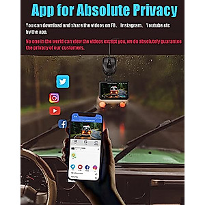 UPGROW 4K Dual Dash Cam Front and Rear Dashcam with SD Card Included, WiFi and GPS, Dash Camera for Cars with 3 Inches IPS Screen,Recorder with Super Night Vision, 24-Hour Parking Monitor