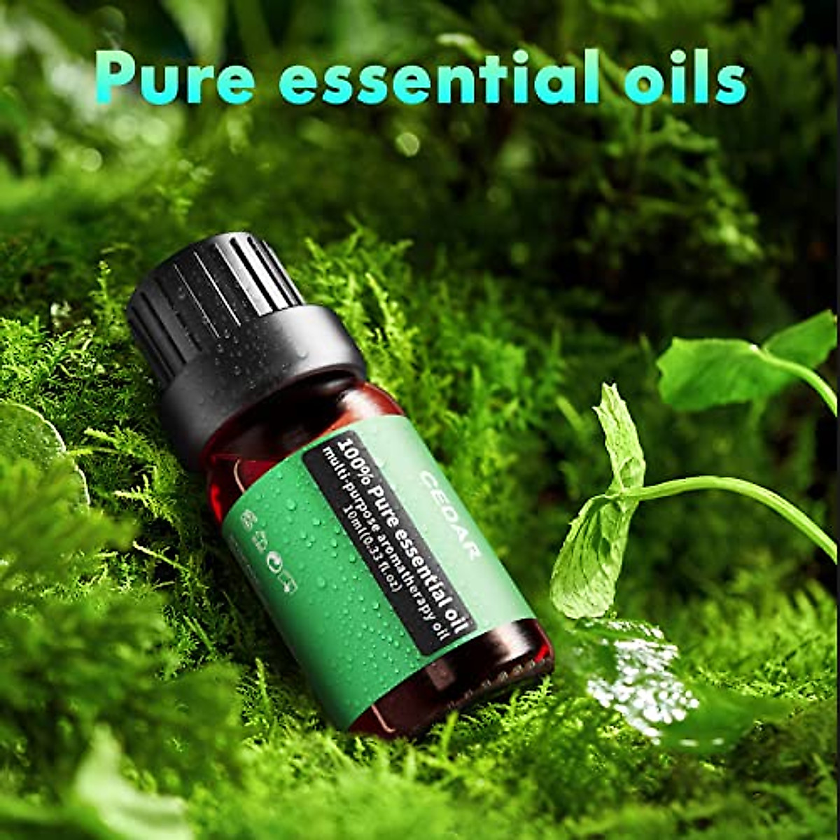 Essential Oil Diffuser Gift Set ，550ml Diffuser & Essential Oil Set, Top 10 Essential Oils, Aromatherapy Diffuser Humidifier with 4 Timer &Auto Shut-Off for & 15 Ambient Light Settings