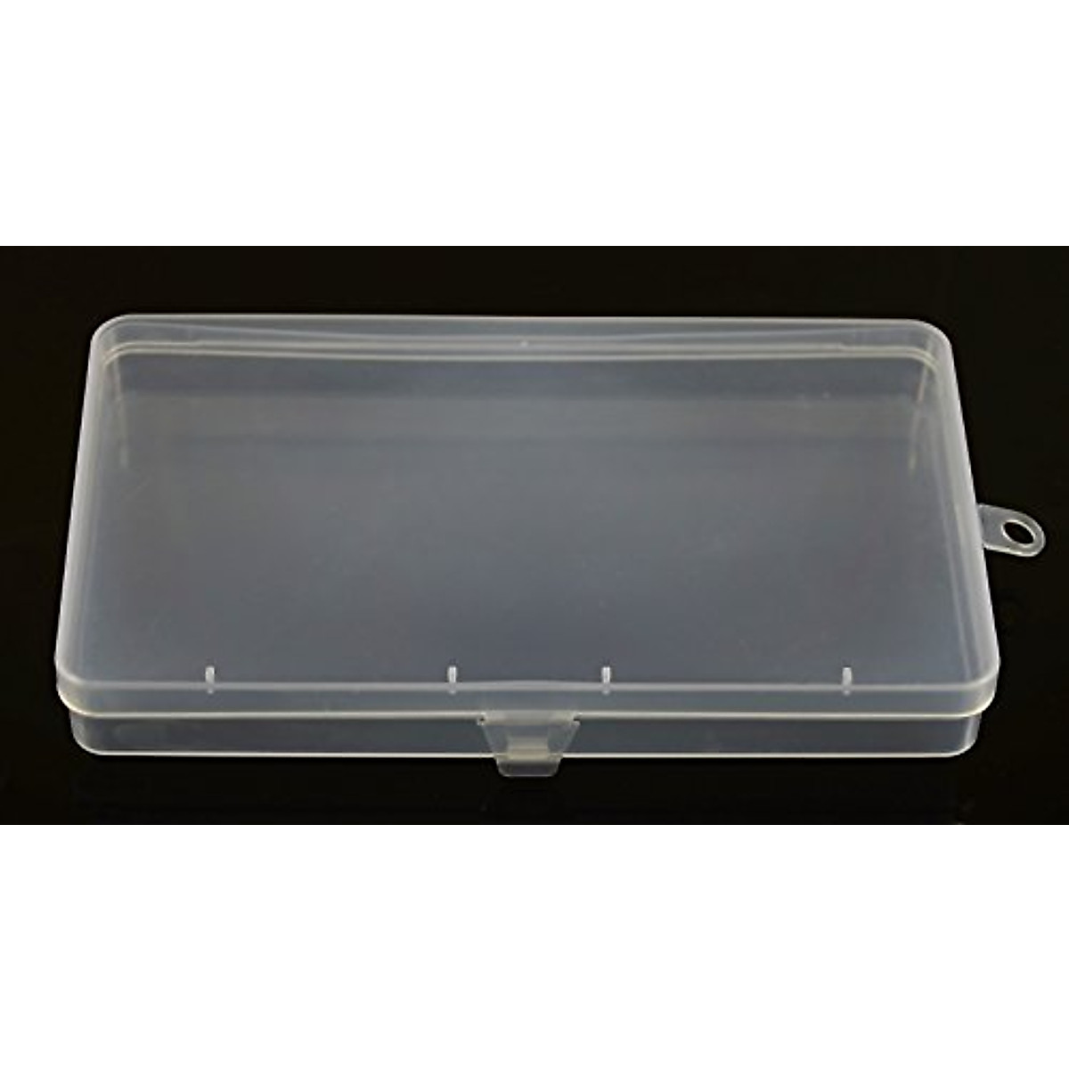 Clear Plastic Flat Rectangle Storage Box for Beads and Tools, 4-Inch by 7-Inch