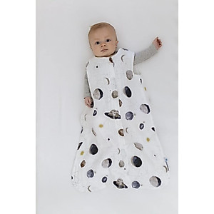 Little Unicorn – Planetary Cotton Muslin Sleep Bag | 100% Cotton | Super Soft and Lightweight | Baby | Size Large: 12-18 Months | Machine Washable | 1.1 TOG