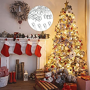 Mudder 60 Pcs LED 5mm Christmas String Lights Replacement Bulbs Energy Efficient LED Halloween Wire Light Set Connectable Home Decor Light Bulb for Festival Patio Garden Wedding Holiday (Warm White)