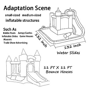Air Blower, 0.6 Hp Bounce House Blower, 450 Watt Air Blower for Inflatables Bouncy Castle Slide House Jumper (0.6HP/450W)